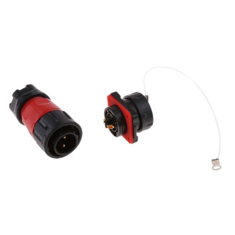 Jual 2 Pin Power Connector Male Plug & Female Socket Waterproof Outdoor ...