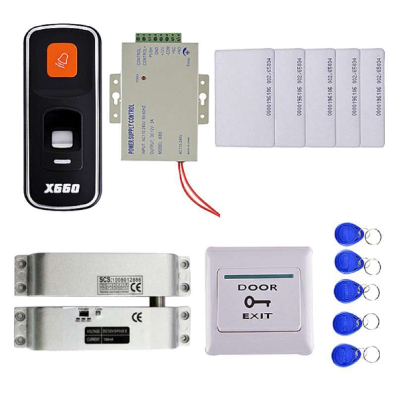 Promo 12V Fingerprint RFID ID Card Reader Door Access Control System+5 ...