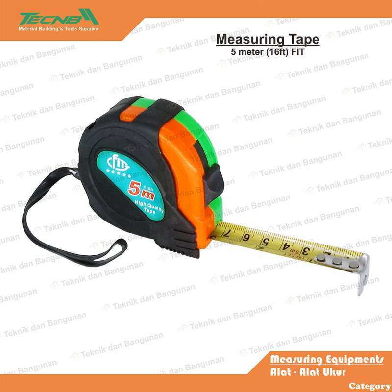 Jual Rol Roll Meter Meteran Tarik Rol Fit 5m 16ft Di Seller Teknik Dan ...