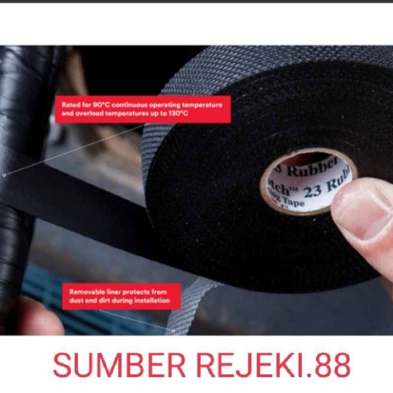 Jual 3M Rubber Splicing Tape Scotch 23 Isolasi Listrik Isolasi Tahan ...