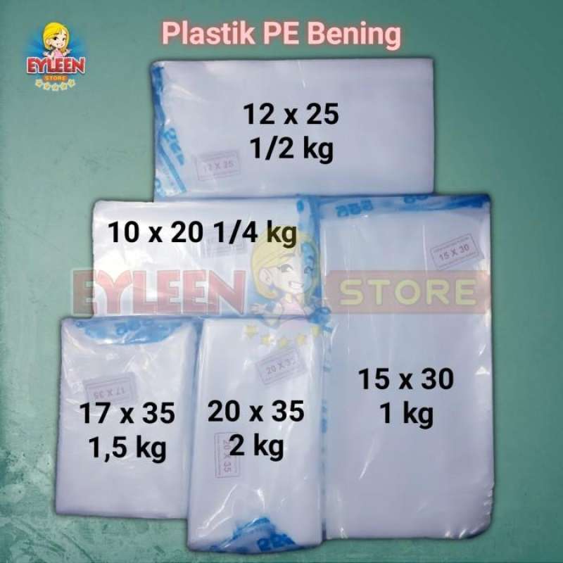 Jual Plastik Kiloan Bening | Plastik Pe Bening Di Seller Eyleen Store ...