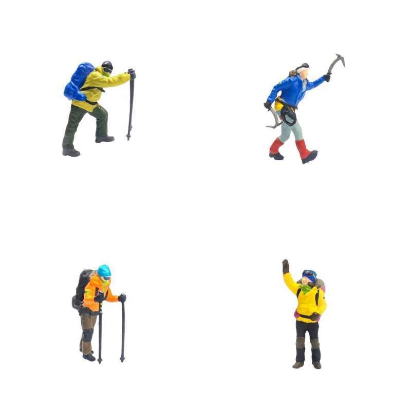 Promo 1/64 Scale Climbing People Figures Mini People Model for Diorama ...