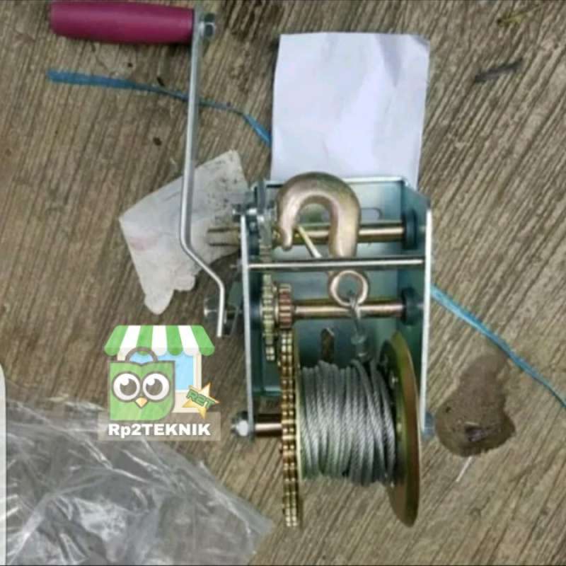 Promo HAND WINCH WIRE ROPE 1000 LBS 450 KG KATROL DEREK Rp2teknik ...