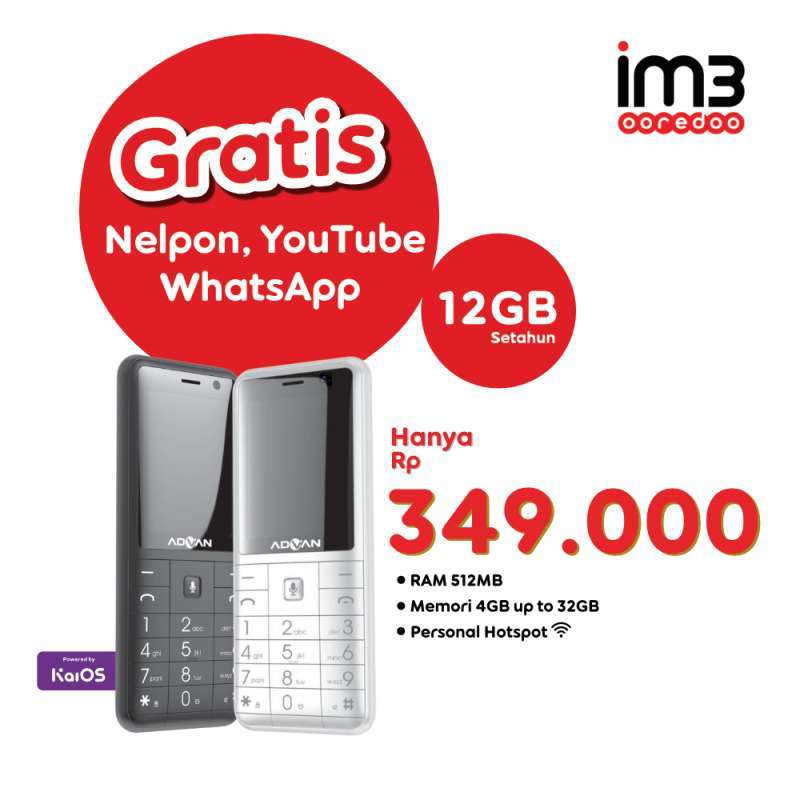 Jual Im3 Ooredoo Kai-os - Advan Hape Online 4g Smart Feature Phone ...