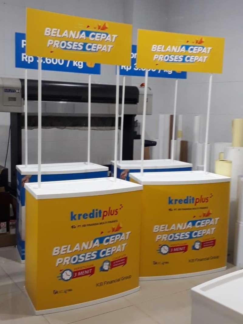 Jual Event desk plus stiker di Seller pumaprinting - Pejagalan, Kota ...