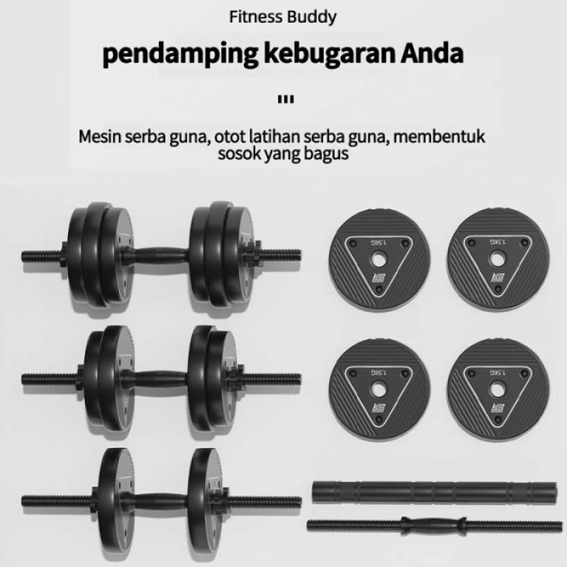Jual Peralatan Fitness ã€ 2022 Baruã€‘ Jf Dumbbell Set Peralatan Fitness Barbel Set 10 Kg Harga ...
