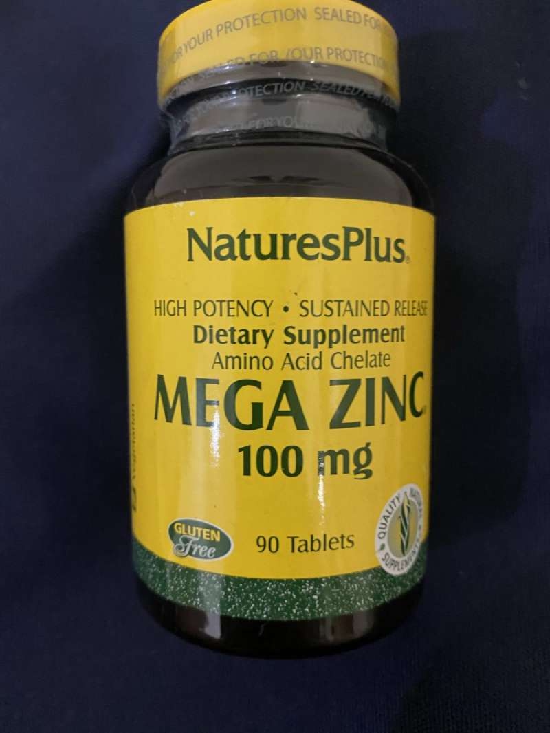 Jual NATURES PLUS MEGA ZINC 100 MG 90 TABLETS/ ZINC 100MG di Seller ...