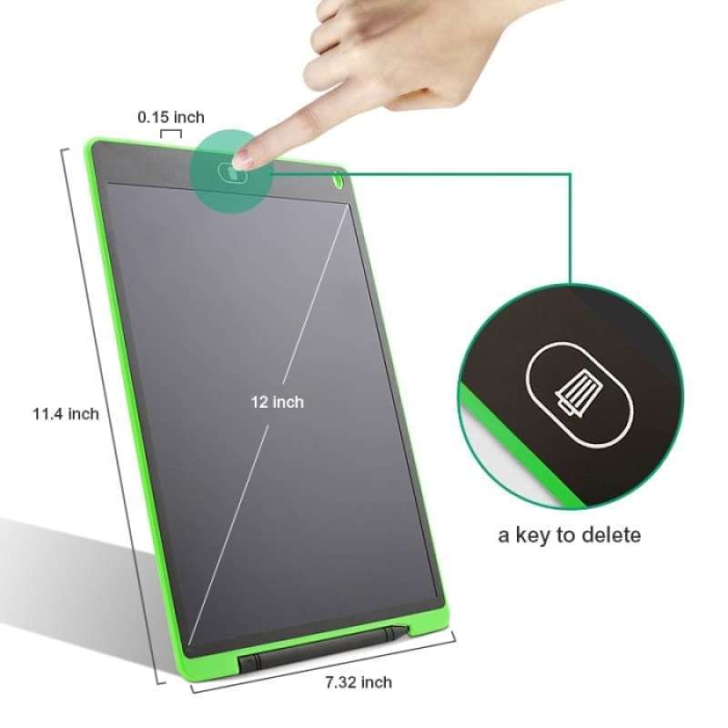 Jual Papan Gambar Digital Monochrome Lcd Drawing Graphics Tablet 12 ...