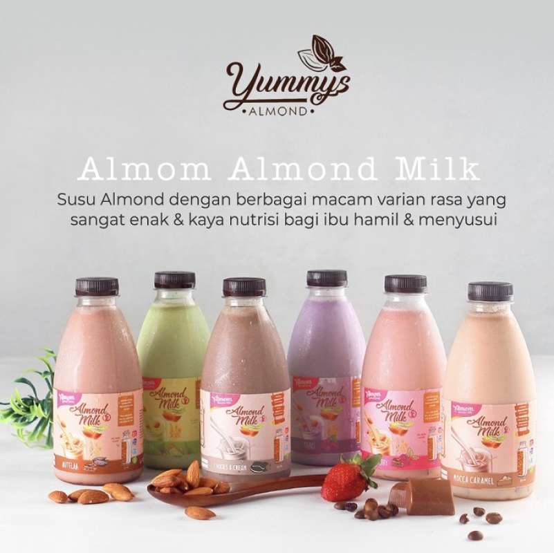 Jual Paket 10 - Almom Almond Milk / Susu Almond Asi Booster 350 Ml Di ...