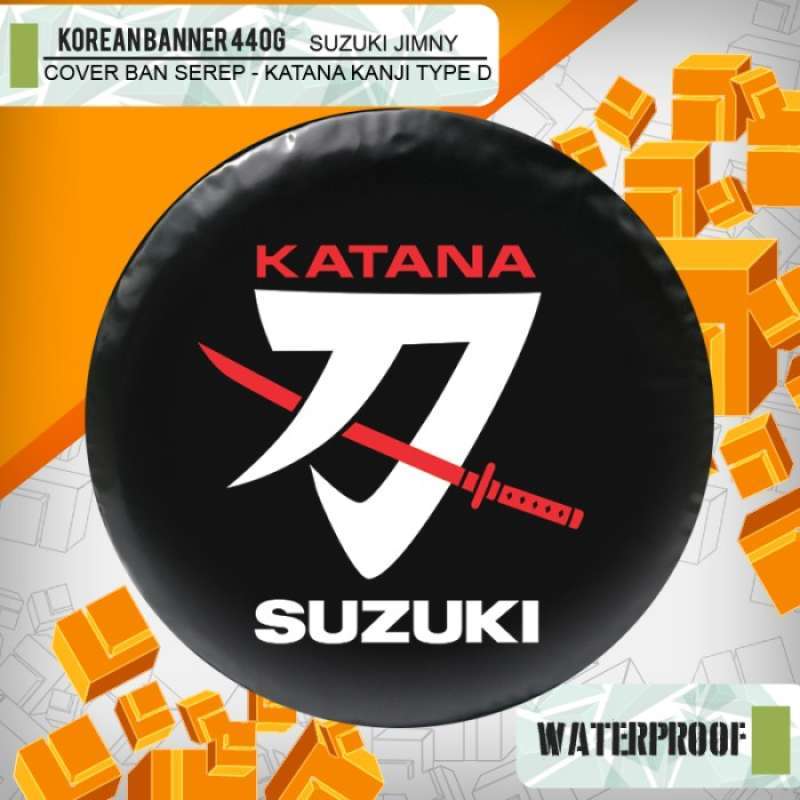 Promo COVER BAN CUSTOM SUZUKI JIMNY KATANA SUZUKI LOGO / SARUNG BAN ...