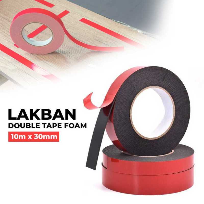 Jual Ecihen Lakban Double Tape Foam 10m x 2mm - Ech01 Warna Merah Lebar ...
