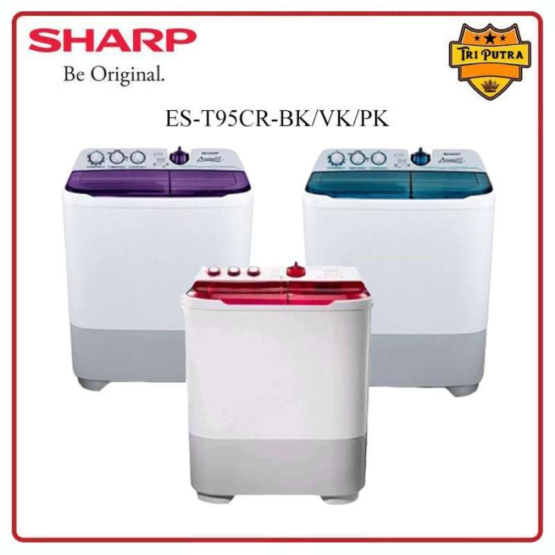 Jual Sharp Mesin Cuci 2 Tabung - Es-t95cr-bk/vk/pk / Est95cr / 95cr Di Seller Grock Store ...