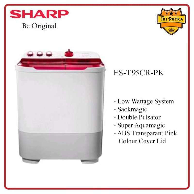 Jual Sharp Mesin Cuci 2 Tabung - Es-t95cr-bk/vk/pk / Est95cr / 95cr Di Seller Grock Store ...