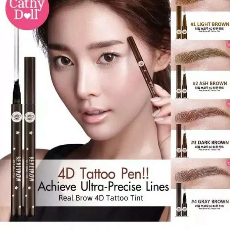 Jual Cathy Doll Real Brow 4D Tattoo Tint di Seller Medika Corner - | Blibli