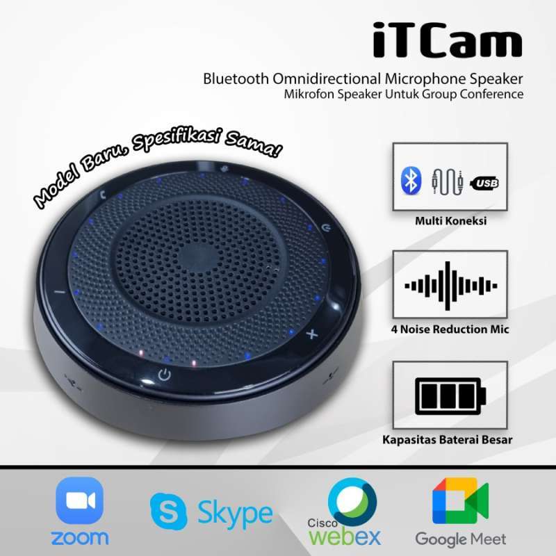 Promo Wireless Omnidirectional 4 Way Microphone With Speaker For ...