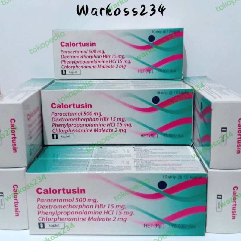 Promo Calortusin 1 Box Diskon 17% di Seller PALANG MERAH STORE ...