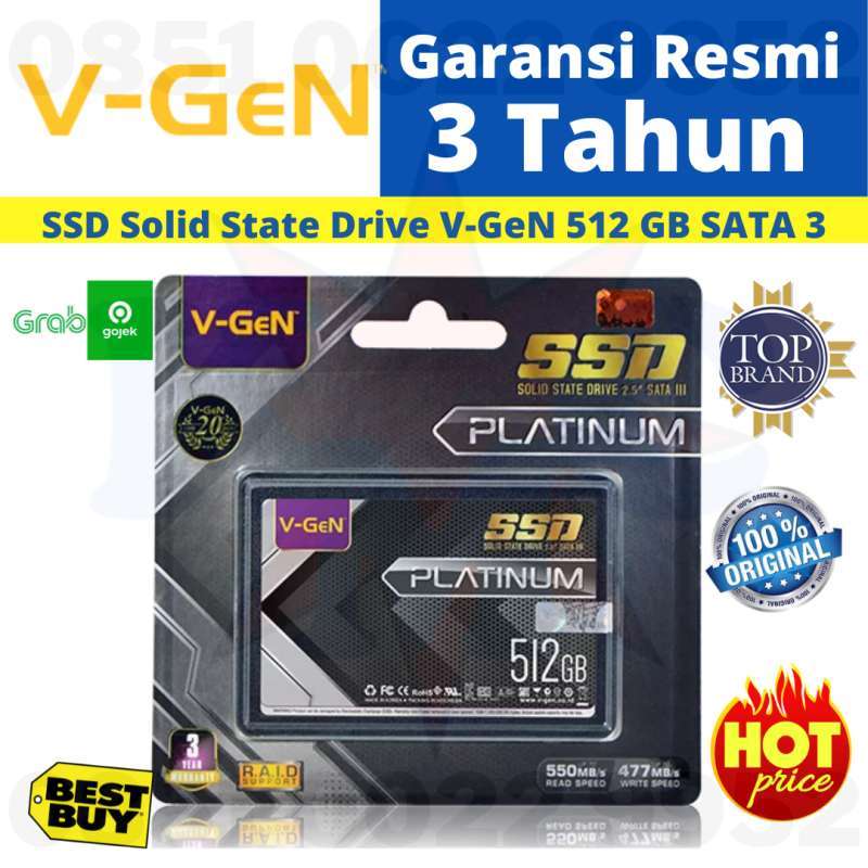 Promo V-GEN SSD Solid State Drive V-GeN Turbo 512GB SATA III Diskon 13% ...