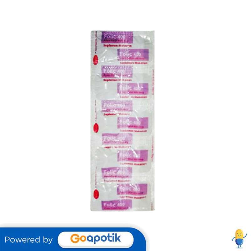 Jual FOLIC 400 MCG STRIP 10 KAPLET di Seller Apotek Mitra Pharma ...