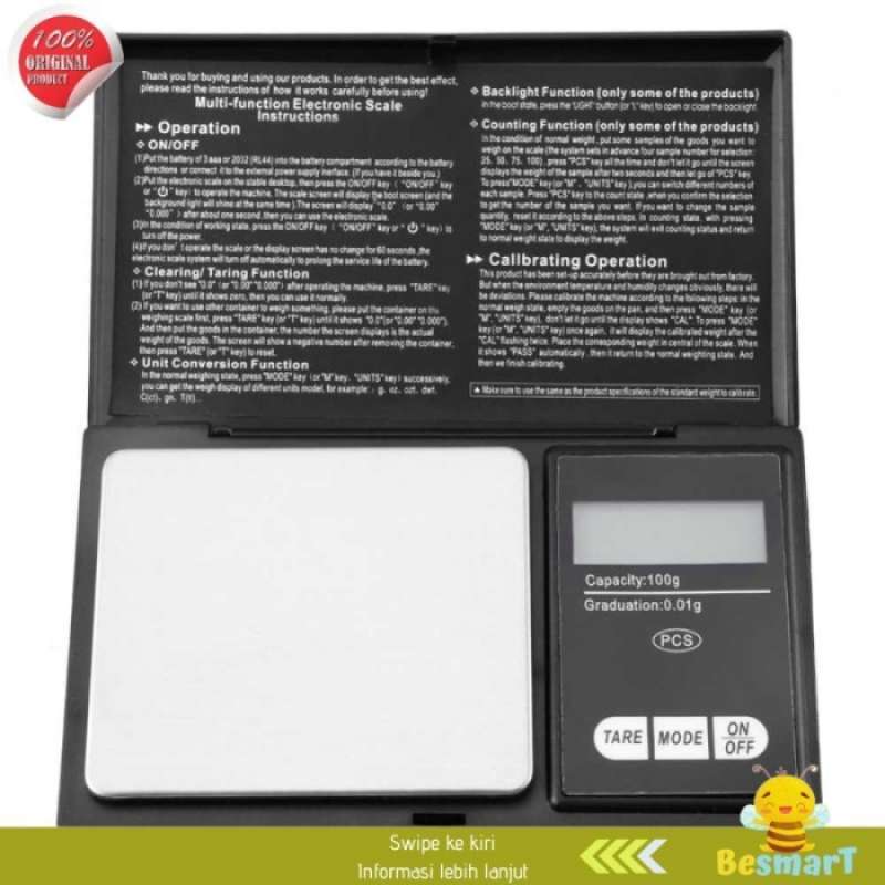 Promo Digipounds Pocket Scale Timbangan Mini 0.01G Timbangan Emas ...