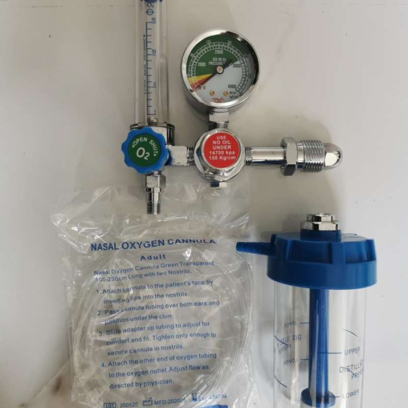 Jual Regulator Tabung Oksigen Medical 02, Japan Technology, Full Set ...