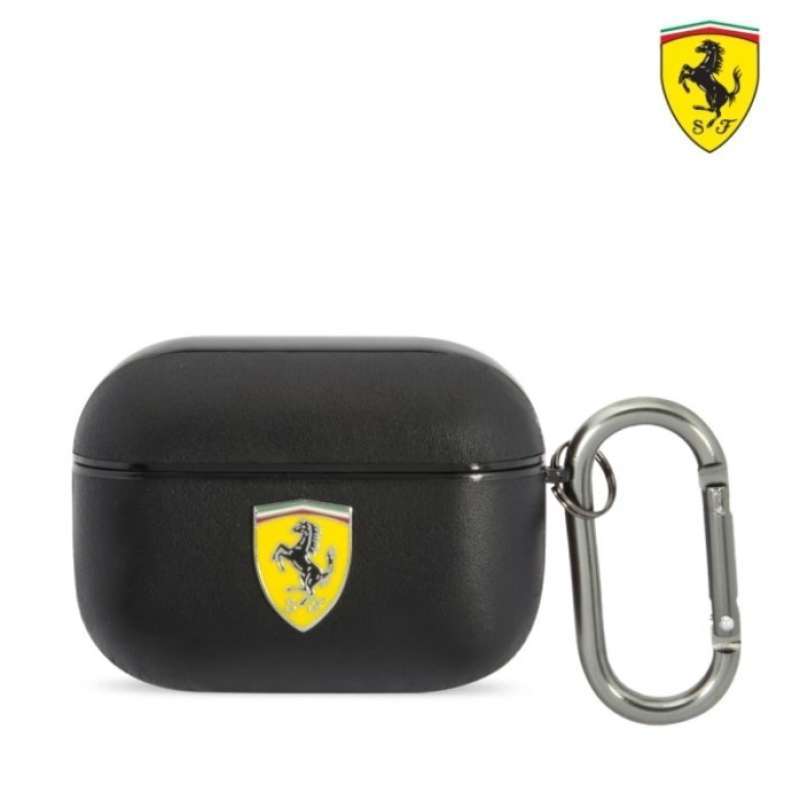 Jual Case AirPods Pro 1 2 Ferrari Leather Bumper Keychain Casing ...