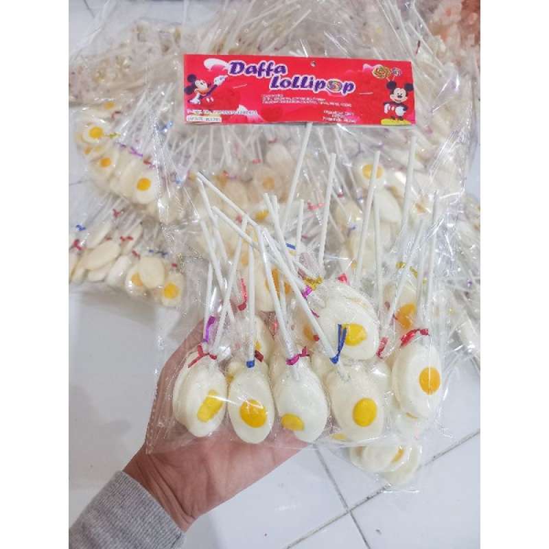 Jual Permen Lollipop Telor Limited Edition Isi 20pcs By Daffa Lollipop ...