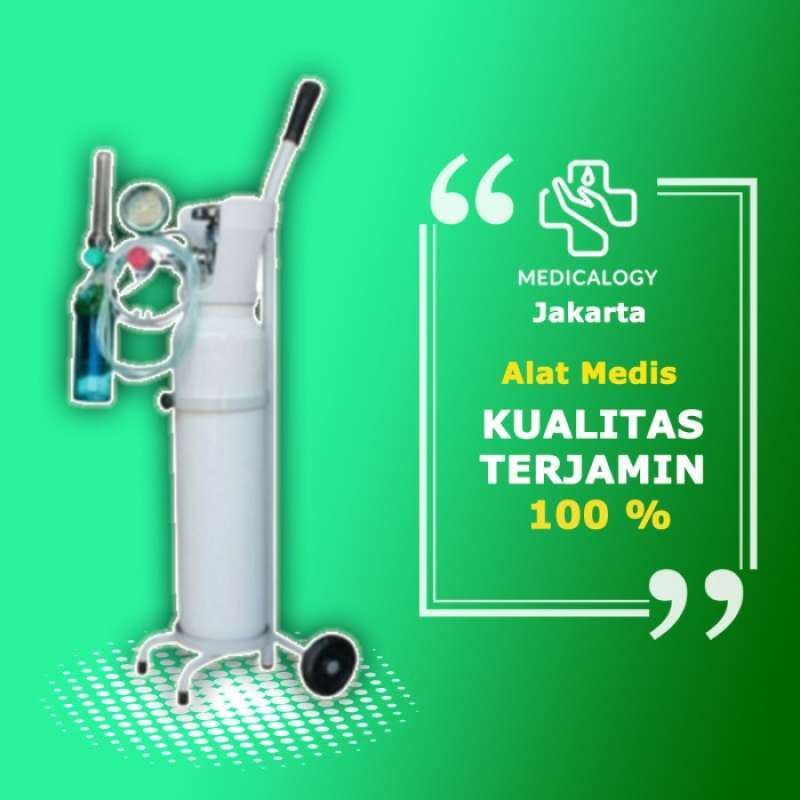 Jual Tabung Oksigen 1m3 Siap Pakai Lengkap -regulator, Oksigen, Isi, Troli Di Seller Afifah Tick ...