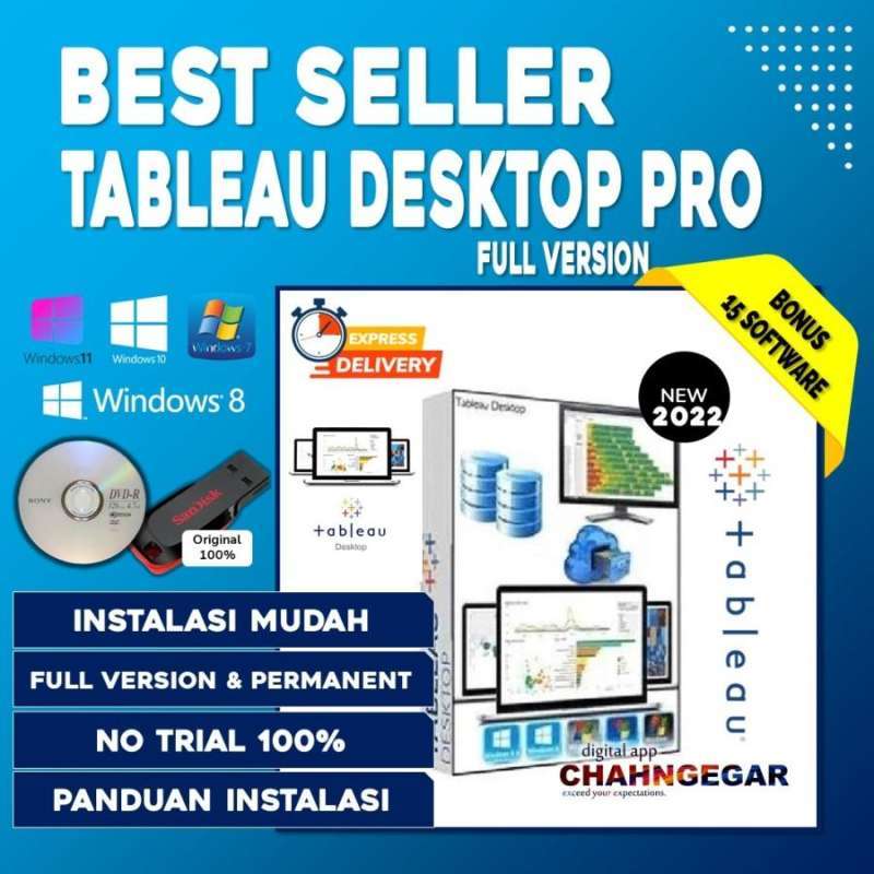 Jual Software Tableau Desktop Pro 2022 Tableau Desktop Professional ...