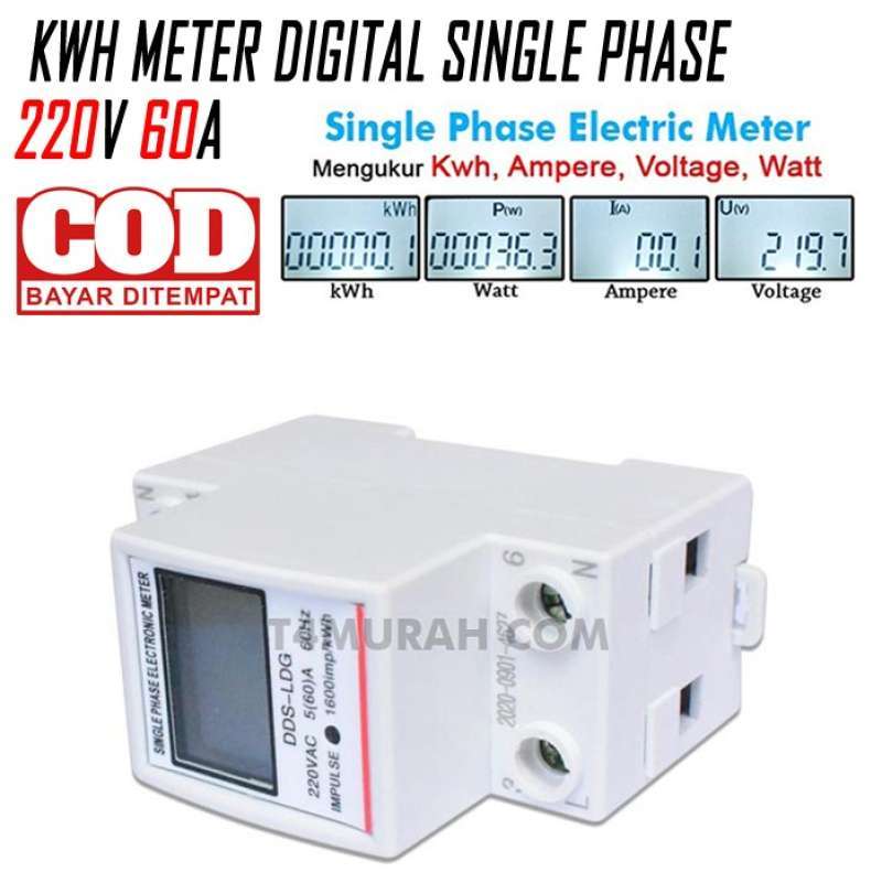 Promo Meteran Listrik Digital H Meter Smart Power 220 V 60a Diskon 15% ...