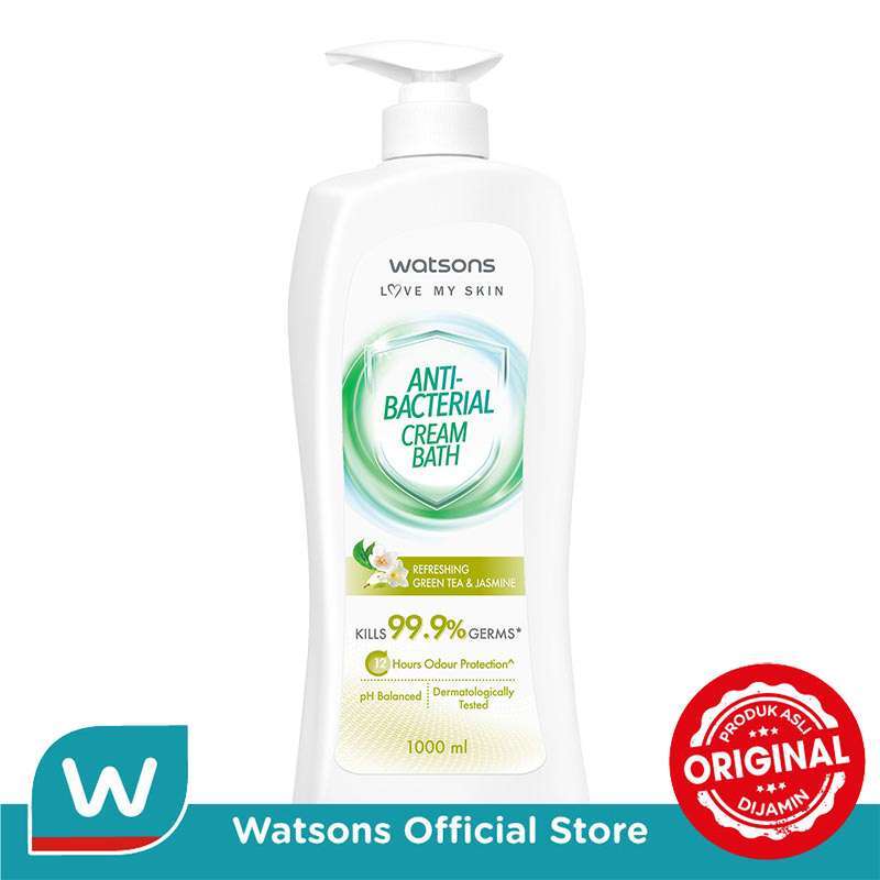 Promo WATSONS W REFRESH GREEN TEA & JASMNE ANTI BACTERI CREAM BATH ...
