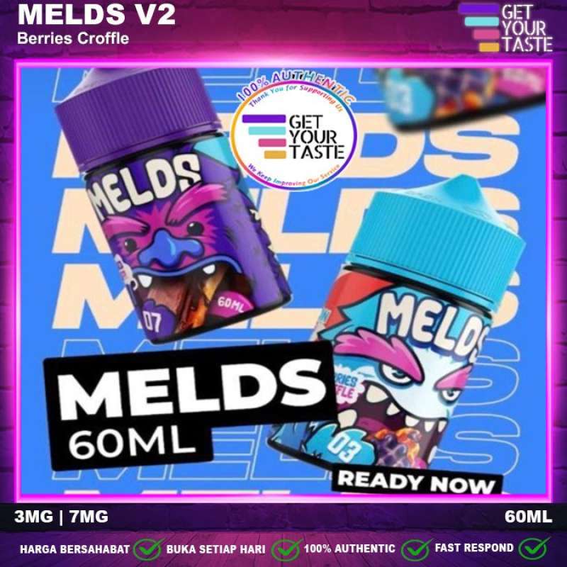 Jual Liquid Melds V2 Berries Croffle 60ML Blueberry Jam Waffle Freebase ...