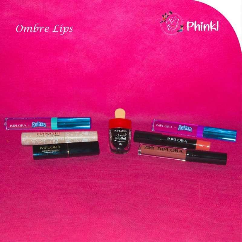 Jual Paket ombre lipstick lip cream lip tint viral IMPLORA di Seller ...