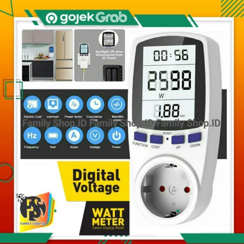 Jual WATT METER AC KWH VOLTMETER PENGUKUR POWER DAYA LISTRIK UKUR BIAYA PLN di Seller Umar Store ...