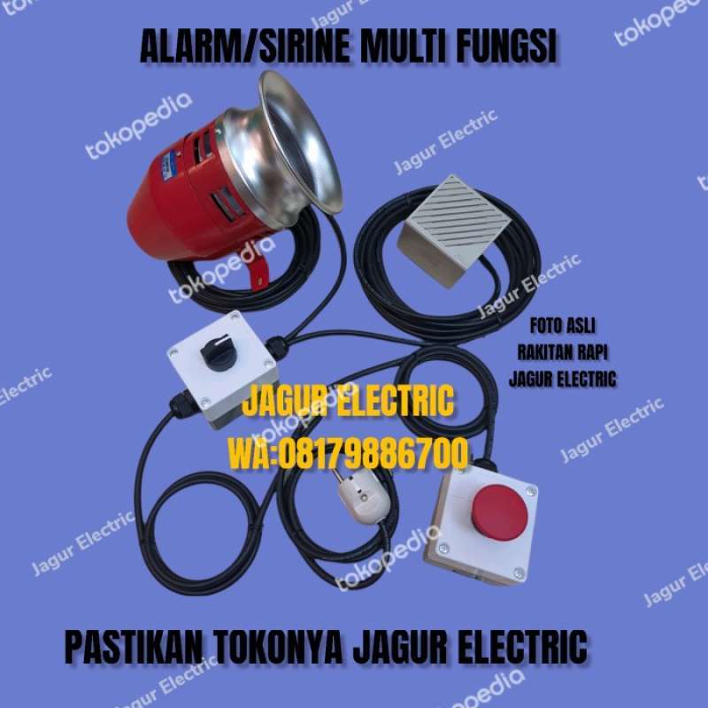 Promo Sirine Sekolah/alarm Sekolah/bell Sekolah 2 Sirine(390.b) + Selektor Diskon 35% Di Seller ...