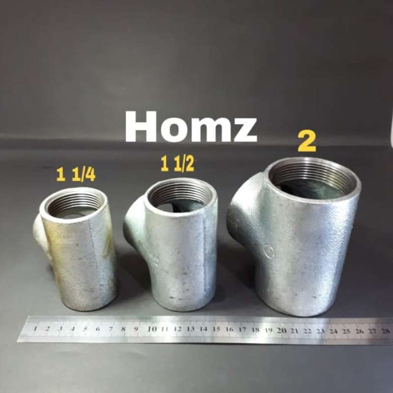 Promo Promo Galvanis/Galvanise Tee 1 1/2 inch in/T Besi/Leter T 1 1/2 ...