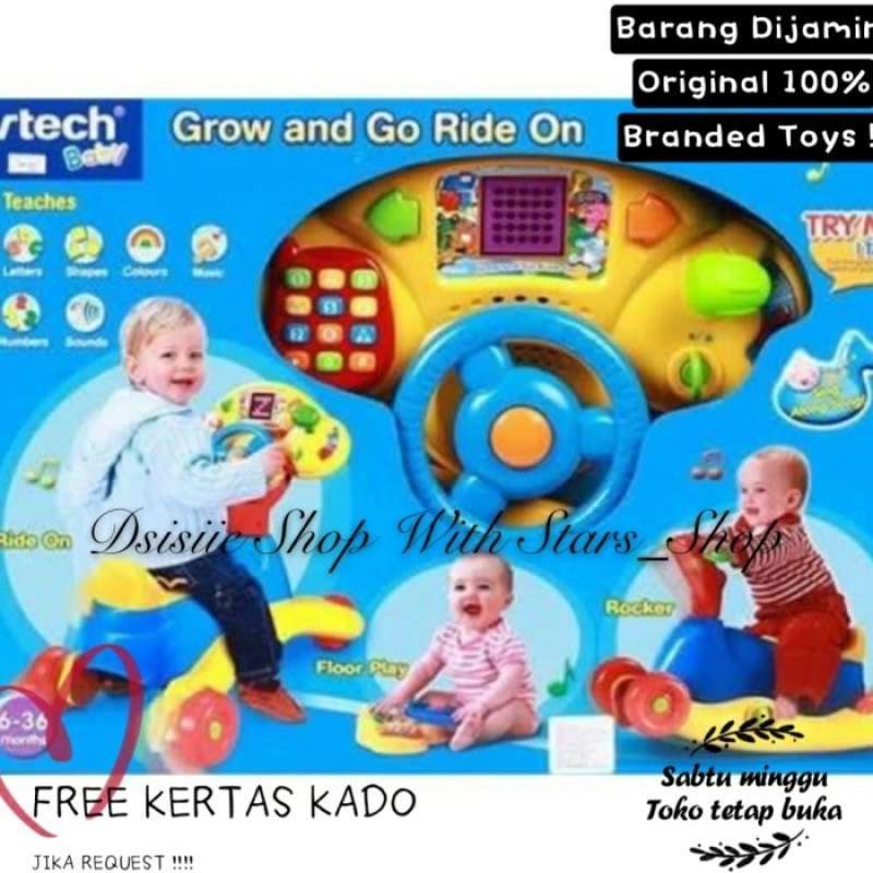 Jual Vtech Grow And Go Ride On Original/ Mainan 3 In 1 Jungkat Jungkit ...