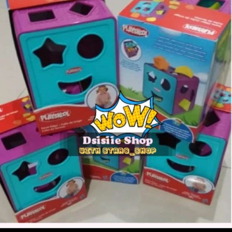 Jual Playskool Cube Form Shape Fitter Original / Mainan Edukasi Bentuk ...