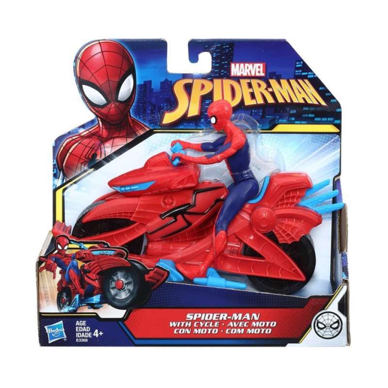 Jual Marvel Spiderman Spider-Man With Cycle Motor Bike di Seller Micmax ...