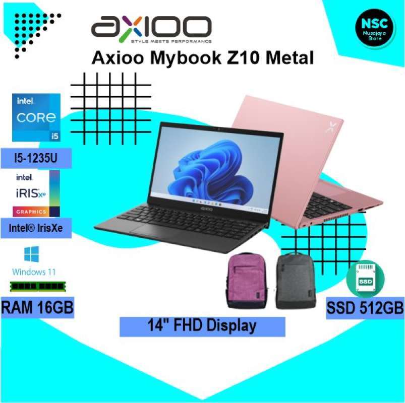 Jual Axioo Mybook Z10 Metal Core I5 1235u 16gb 512gb Ssd 14 Fhd W11 Di ...