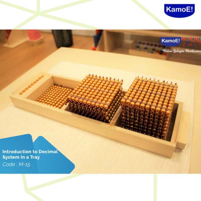 Promo Introduction To Decimal System In A Tray Montessori Material ...
