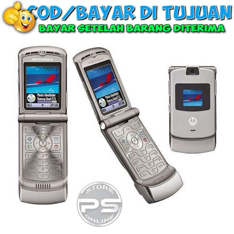Jual Hp Motorola Razr V3 Lipat Dua Layar Single Sim Legend Di Seller Ping Shop Store - Kelayan ...