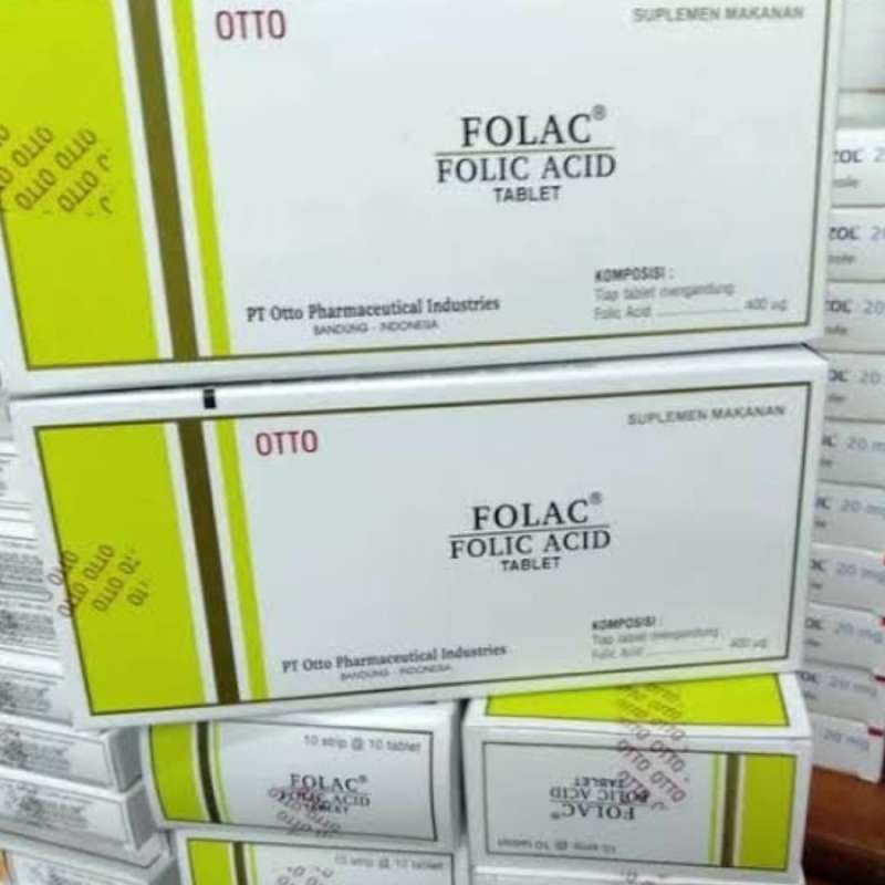 Jual Folac Folic Acid 400 Mcg Box 100 Tablet Di Seller Aceng Farmasi ...