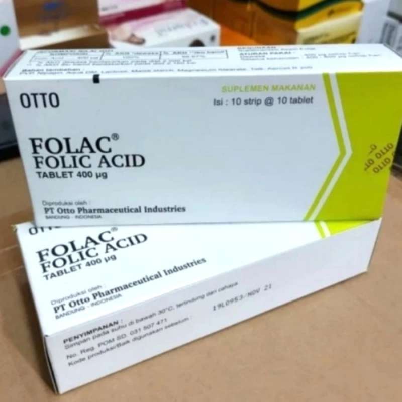 Jual Folac Folic Acid 400 Mcg Box 100 Tablet Di Seller Aceng Farmasi ...