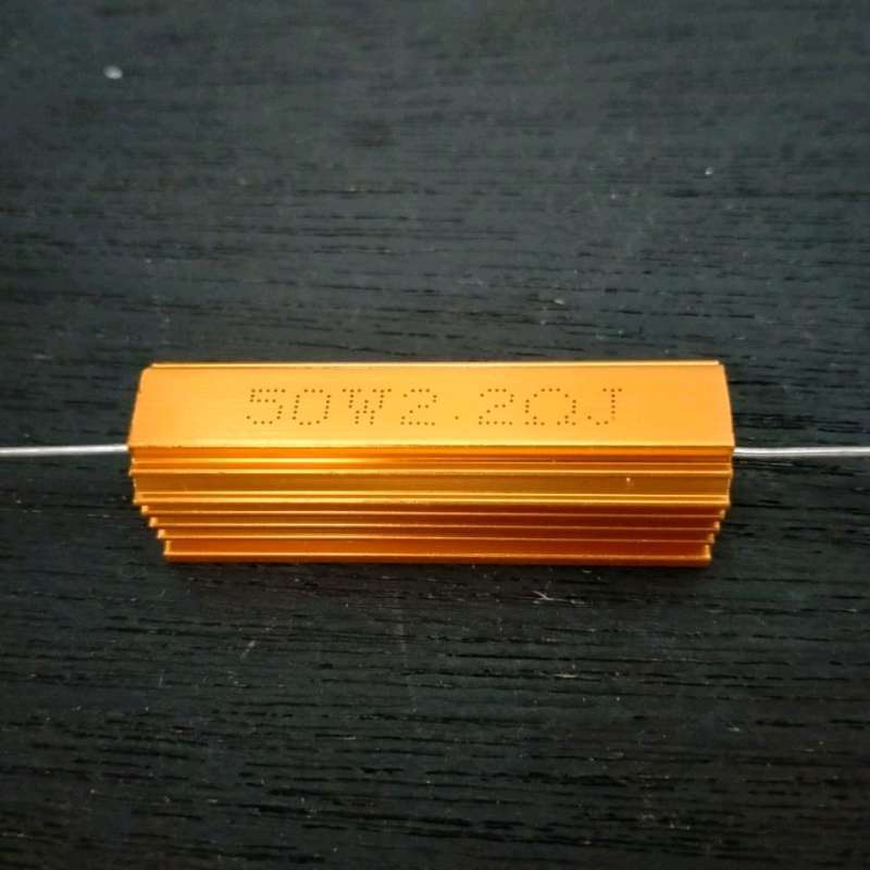 Jual resistor 50w 2.2 ohm J resistor alumunium R import DESKRIPSI ...