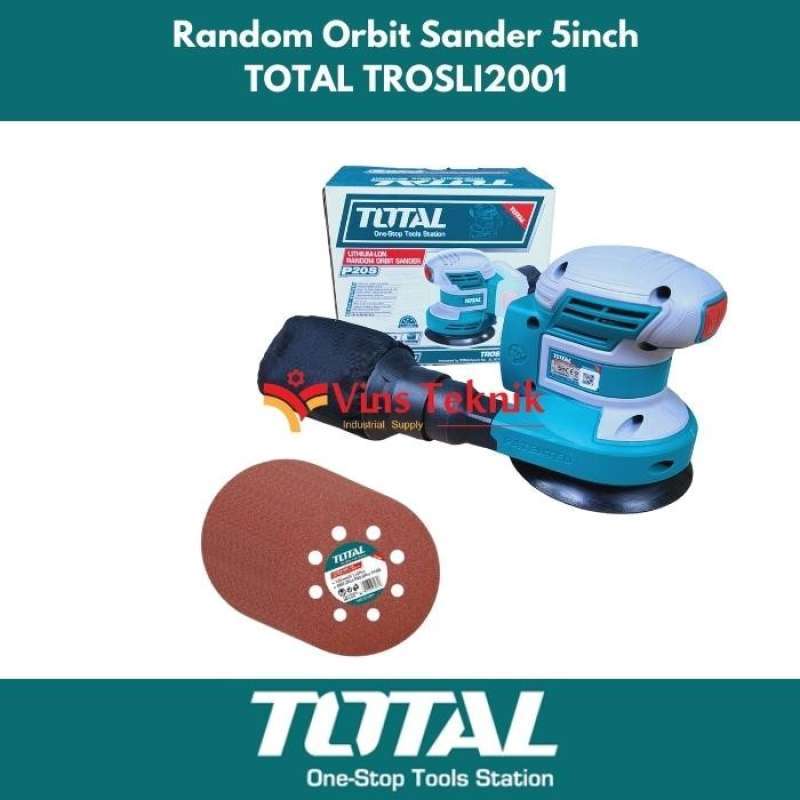 Promo mesin amplas baterai cordless Random Orbit Sander TOTAL ...