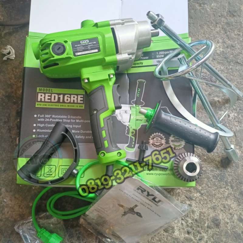 Promo mesin pengaduk cat dan semen / Mixer cat RYU 16RE Diskon 23% di ...