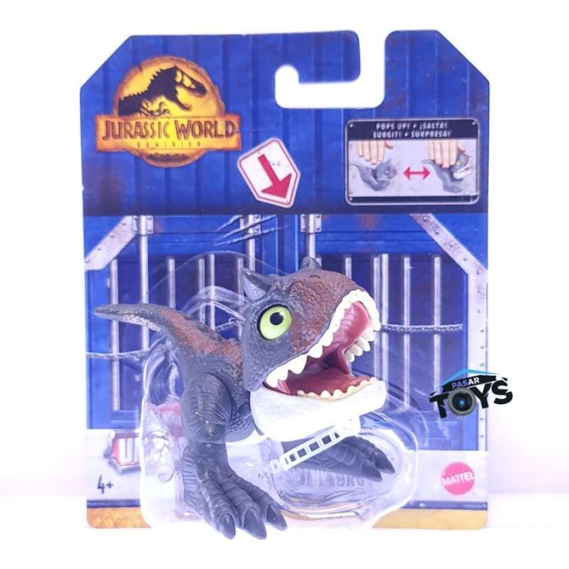 Promo Jurassic World Uncaged Wild Pop Ups Action Figure - Carnotaurus ...