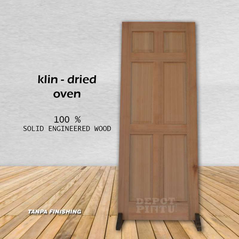 Jual Pintu Kayu Heritage 6 Panel Nyatoh Solid Engineered Wood 236cm X ...