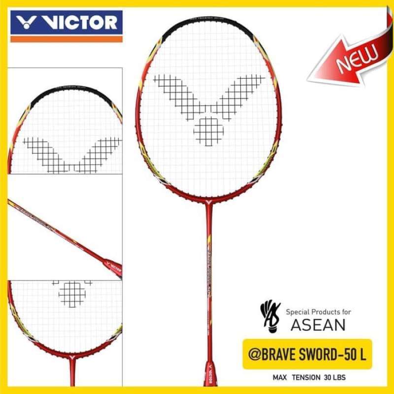 Jual Raket Badminton Victor Brave Sword 50 L / Bravesword 50 L Original ...