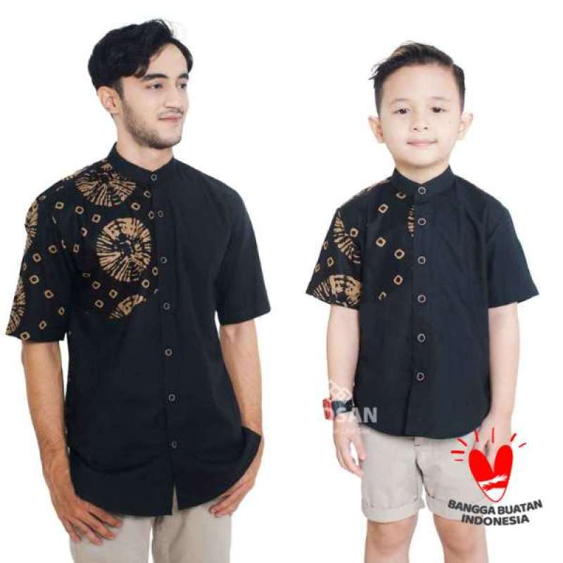 Jual Baju Kemeja Koko Couple Ayah Dan Anak Lengan Pendek Louis Series All Variant Fadsan ...